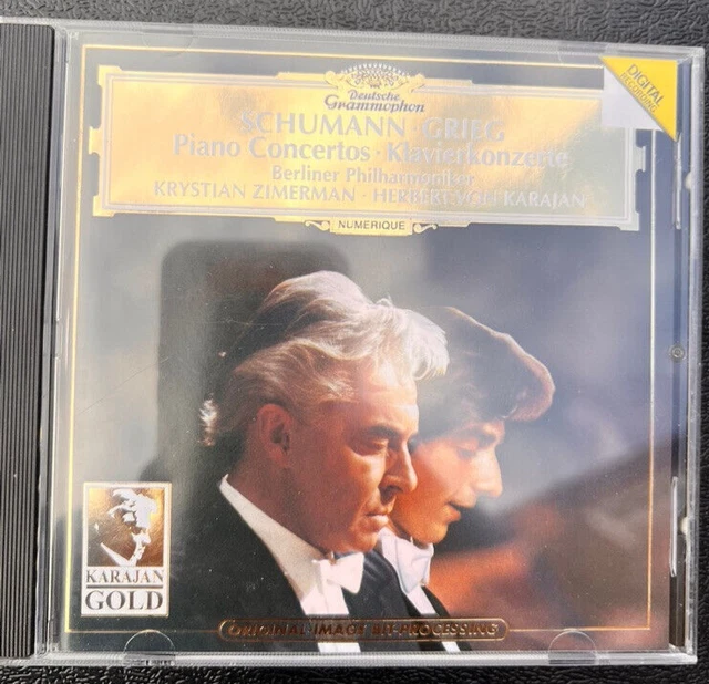 SCHUMANN & GRIEG Piano Concertos Herbert von Karajan Krystian Zimerman Berlin EUR 4,01 - PicClick IT